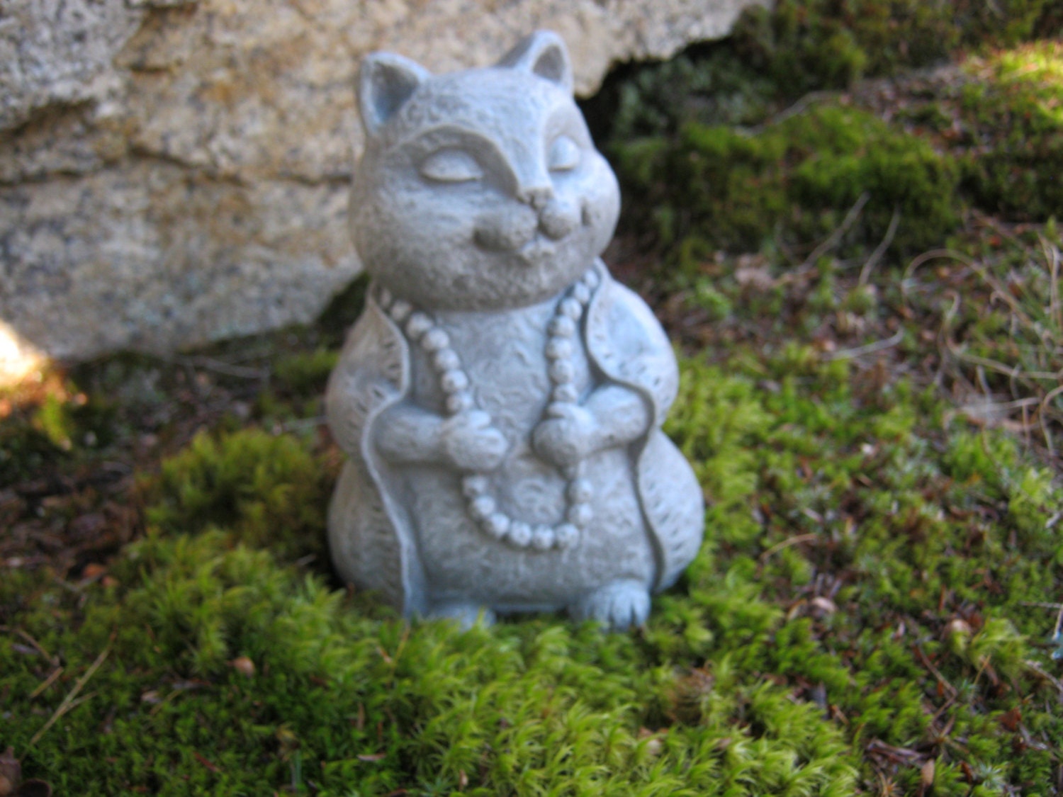 Cat Statue, Meditating Cat Buddha Statue, Zen Cat, Concrete Cat Statues ...