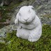 Rabbit Statue, Bunny Rabbit Figurine, Concrete Rabbit Garden Statue ...