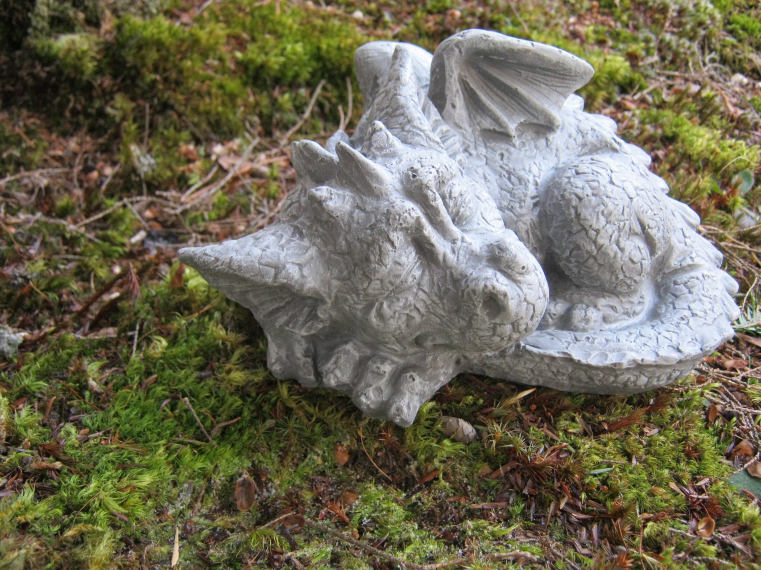 Dragon Statue Concrete Dragon Cement Dragons Garden - Etsy