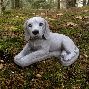 Beagle Statue, Concrete Dog Statues, Garden Decor, Pet Memorial, Garden ...