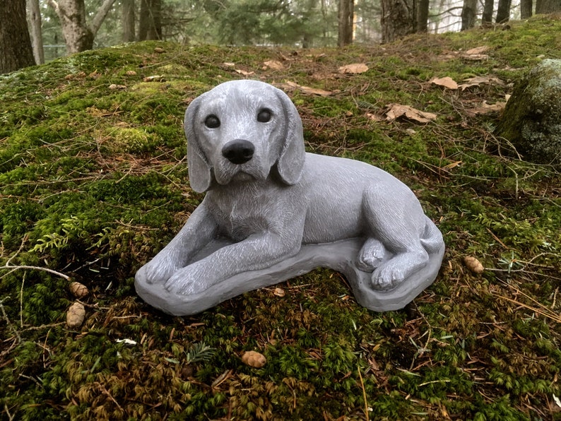 Beagle Statue, Concrete Dog Statues, Garden Decor, Pet Memorial, Garden ...
