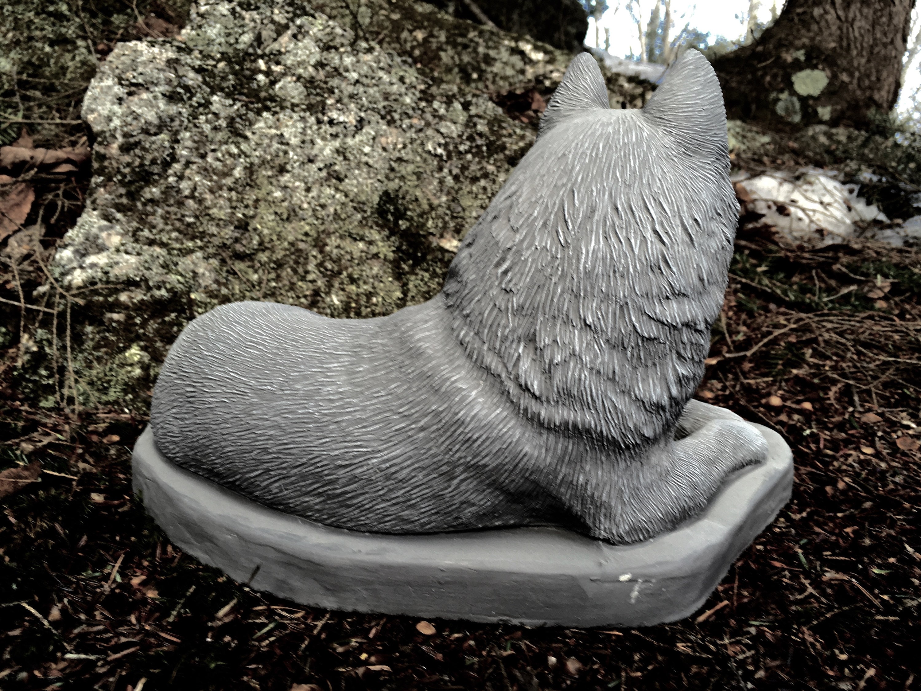 Husky Dog Statue, Concrete Husky Statues, Garden Statues, Pet Memorials ...