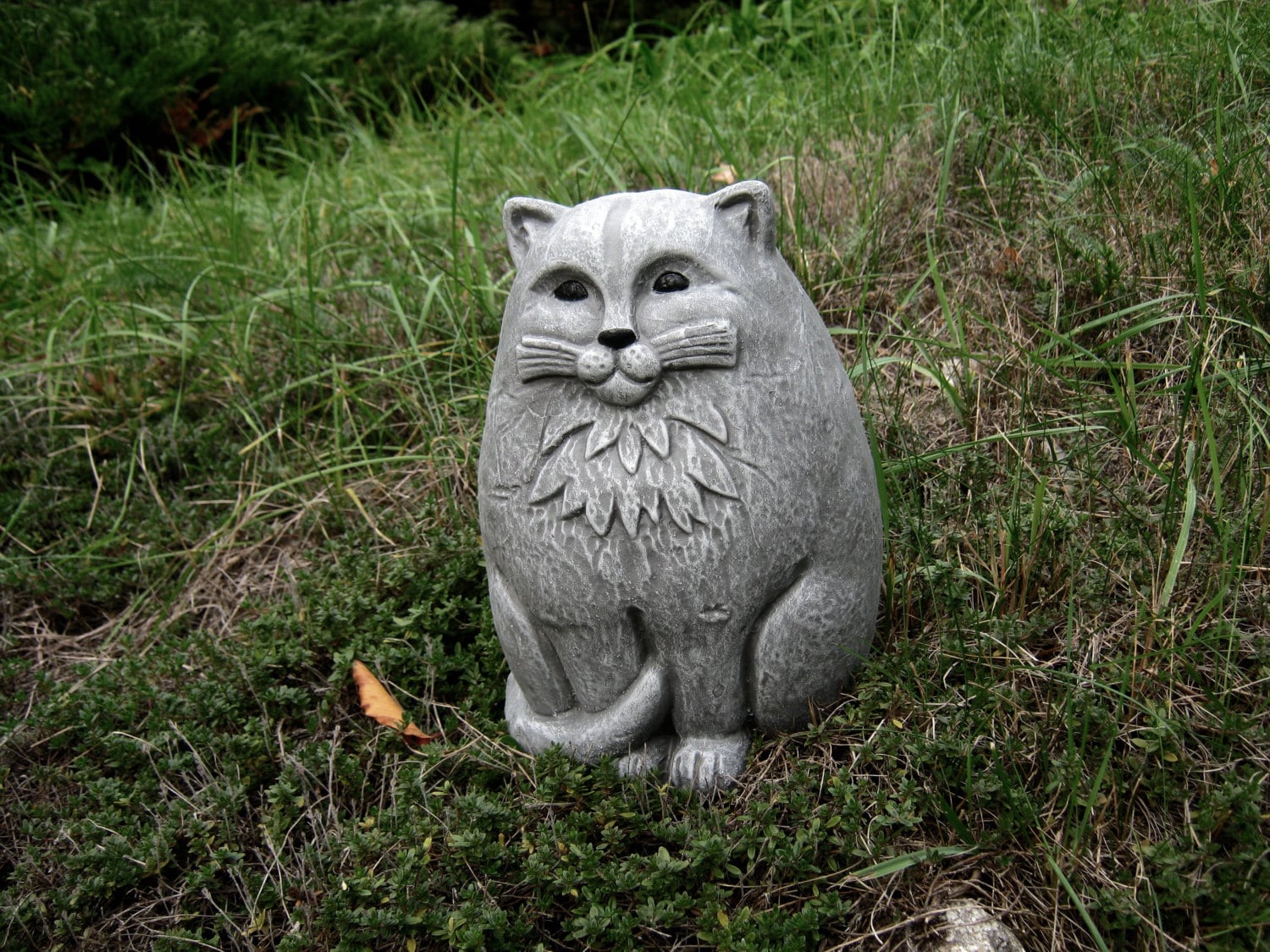Cat Statue Large Concrete Garden Cats Cement Cat Figure - Etsy Australia