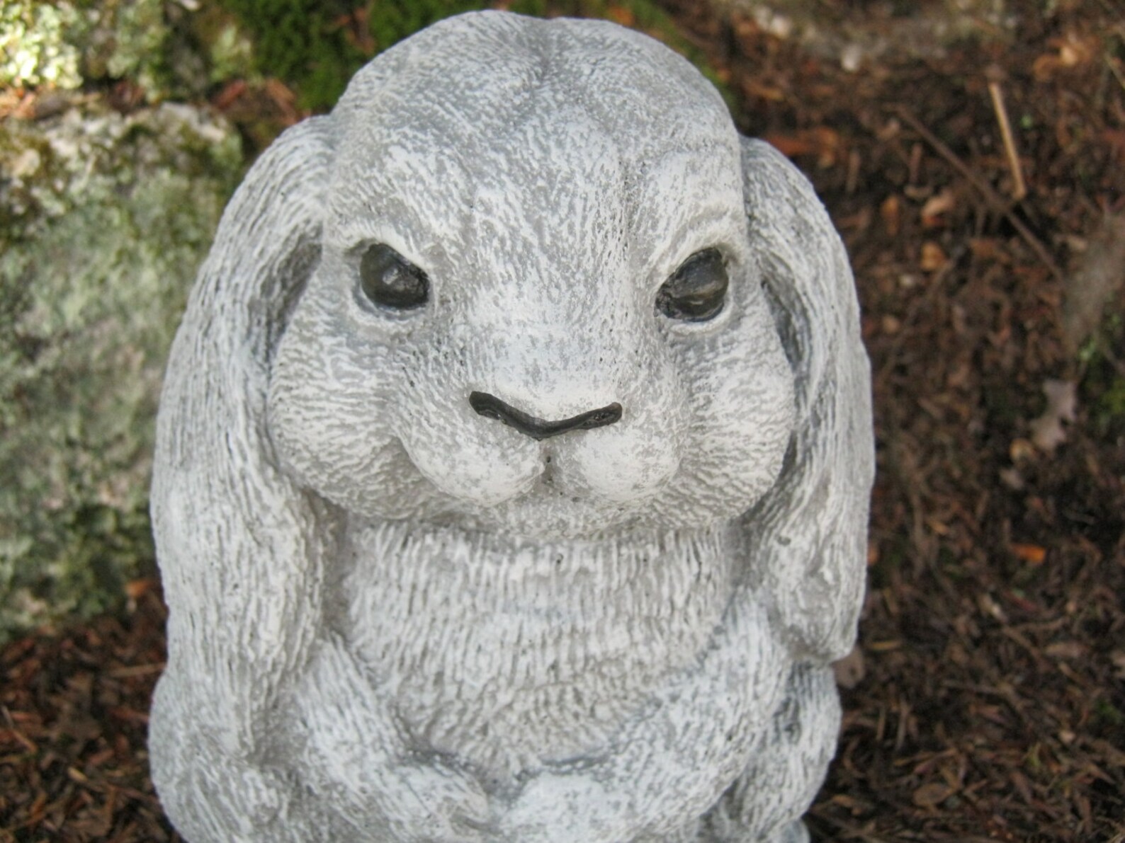 Rabbit Statue Garden Rabbit Cement Rabbits Chubby Bunny - Etsy