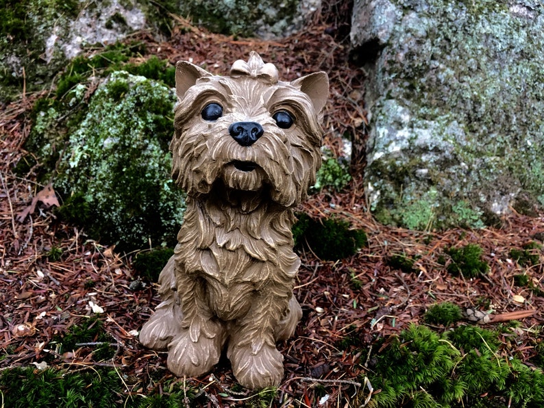 Yorkshire Terrier, Yorkie Figure, Dog Garden Decor, Yorkie Memorial ...