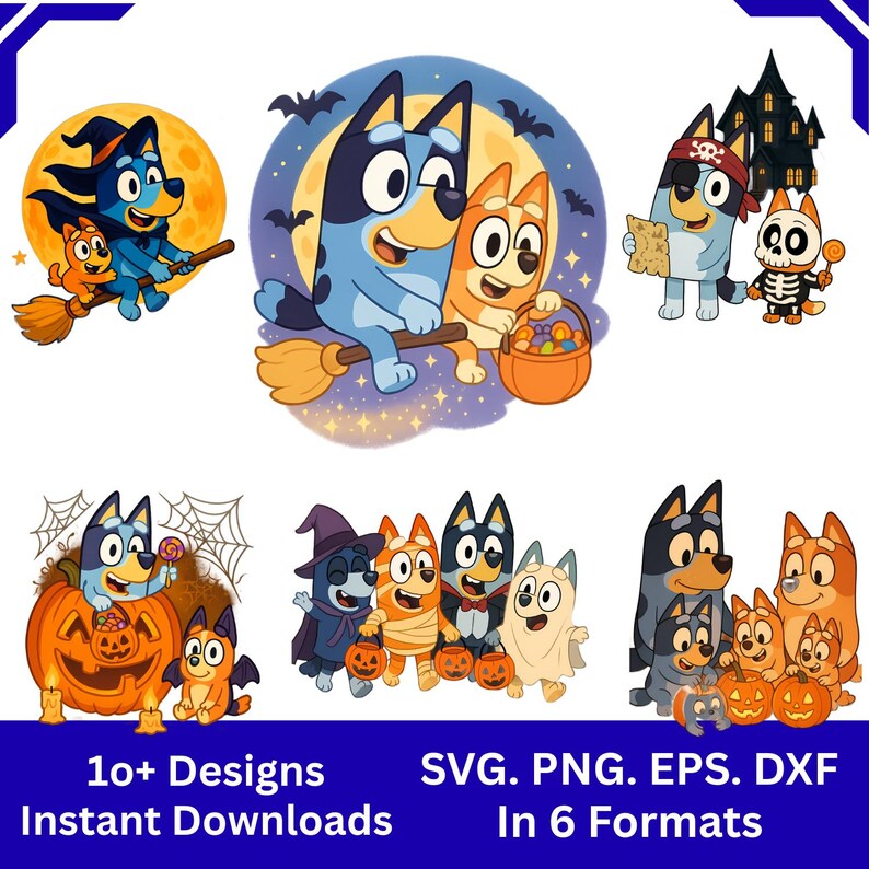 Bluey Svg, Blue Dog Svg Bundle, Bluey Png, Blue Dog Family, Blue Dog ...