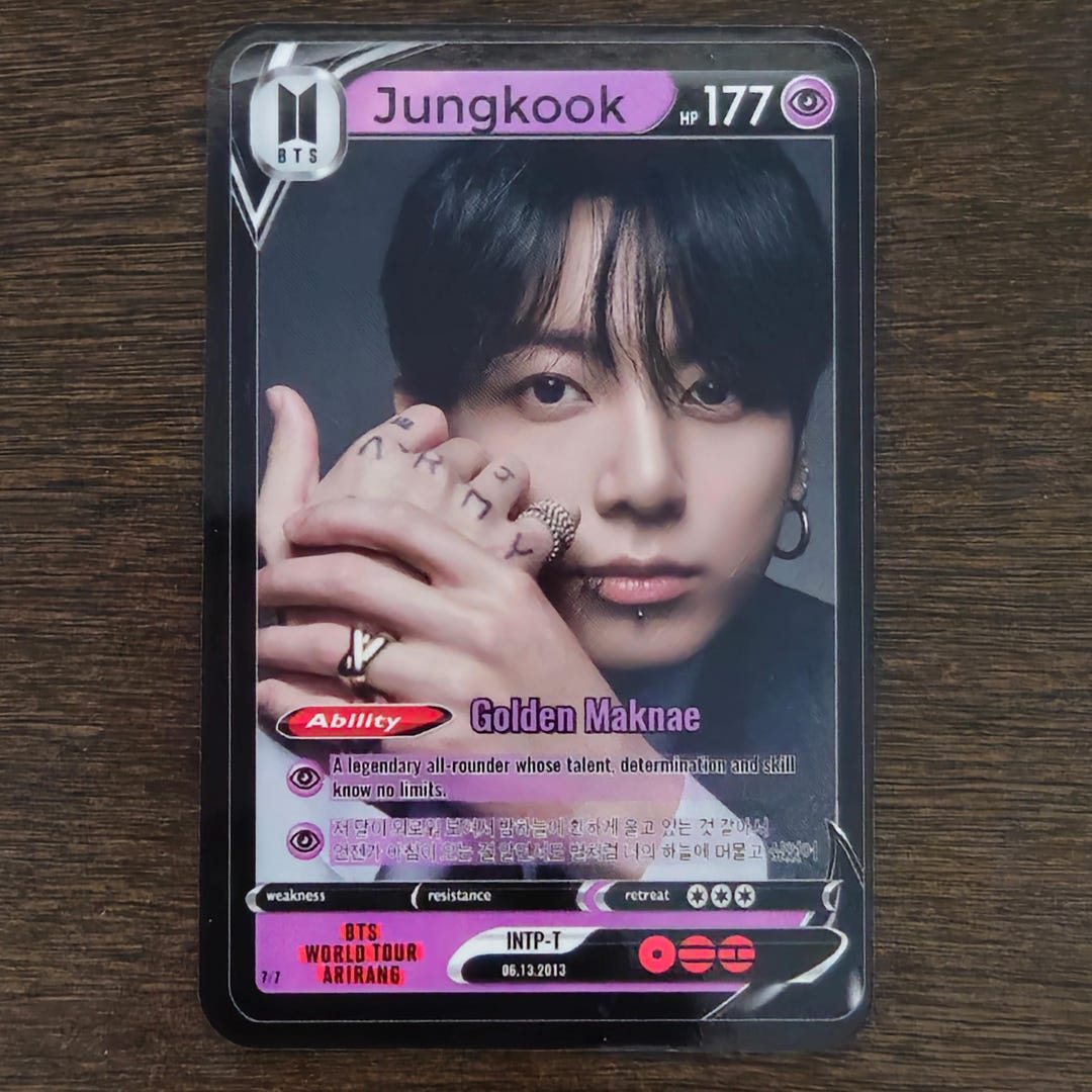 Kpop Pokemon Style Photo Cards - Etsy