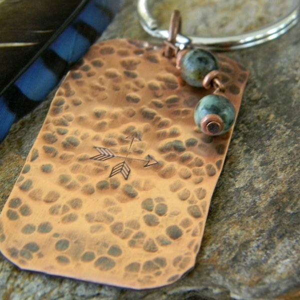 Copper Key Ring - Etsy