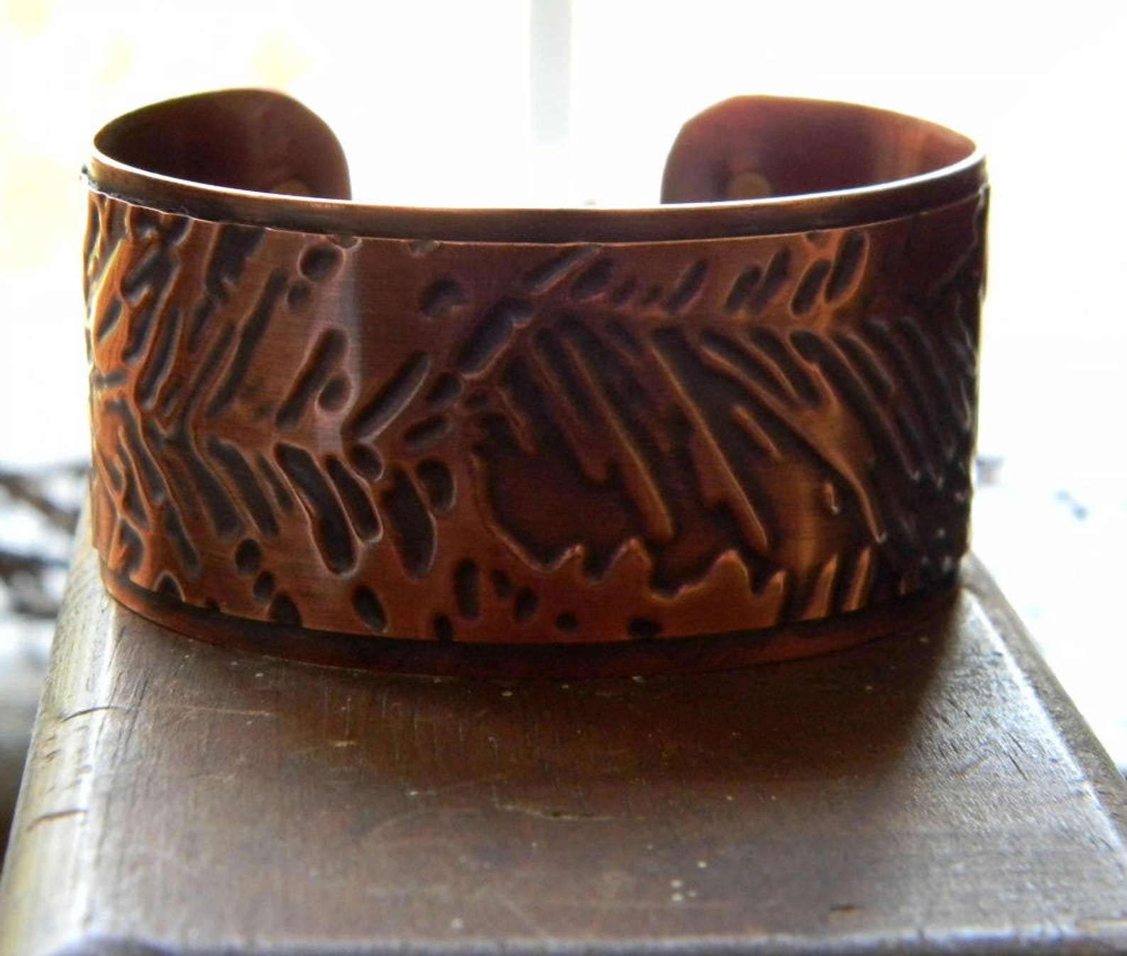 Copper Cuff Bracelet Handmade Hammered Copper Bracelet Artisan Copper ...