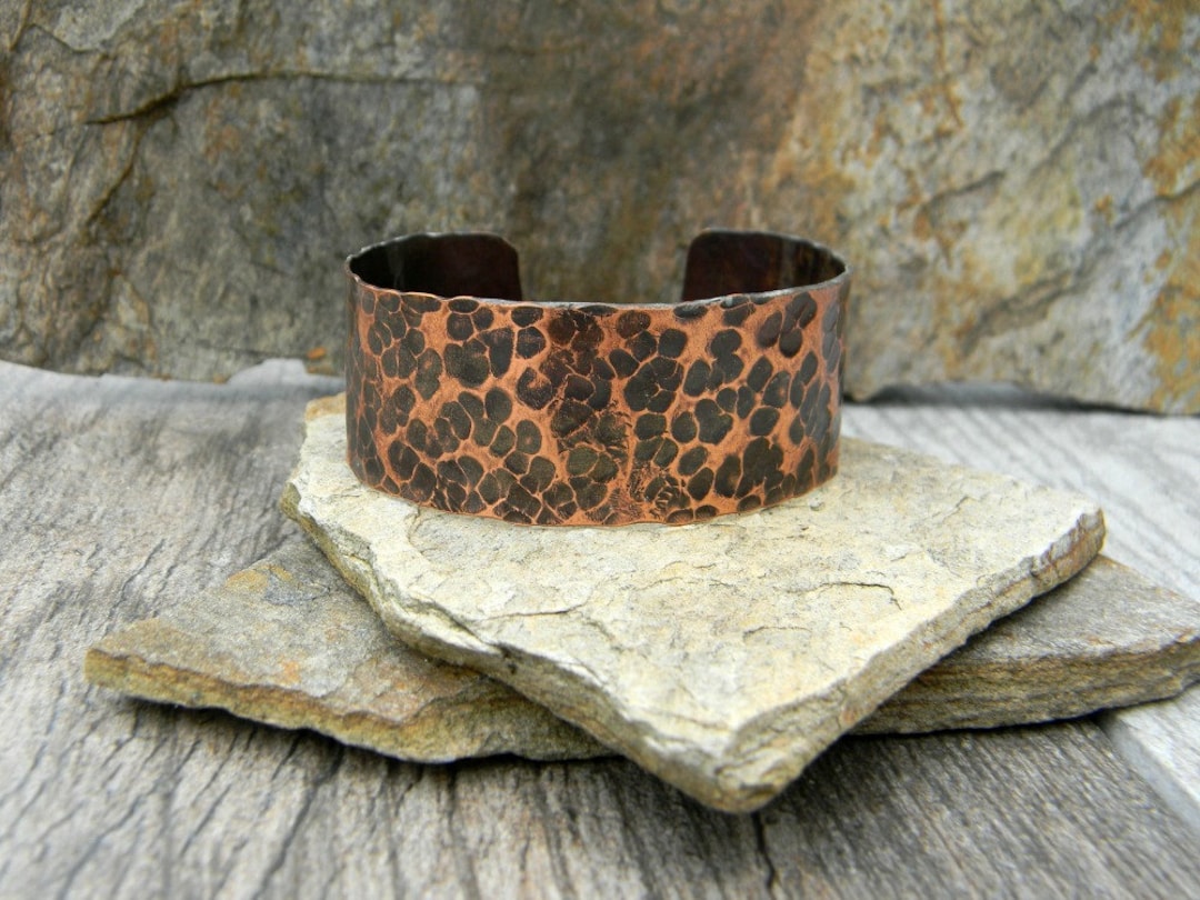 Copper Cuff Bracelet Handmade Hammered Copper Bracelet Rustic Jewelry ...