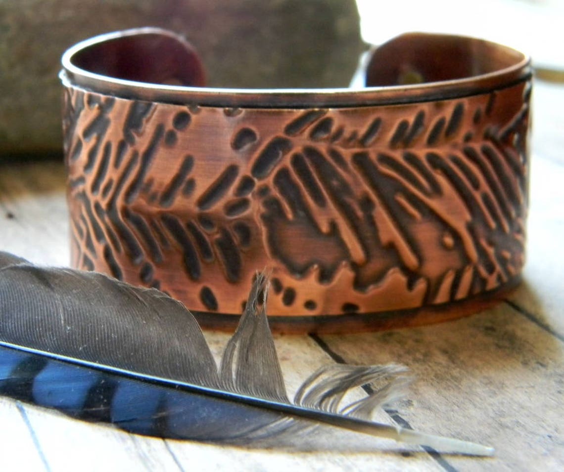 Copper Cuff Bracelet Handmade Hammered Copper Bracelet Artisan - Etsy