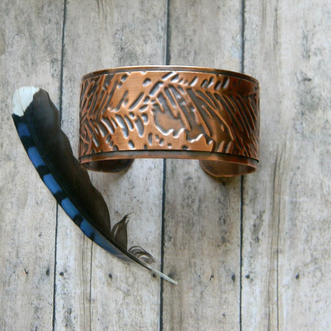 Copper Cuff Bracelet Handmade Hammered Copper Bracelet Artisan Copper ...