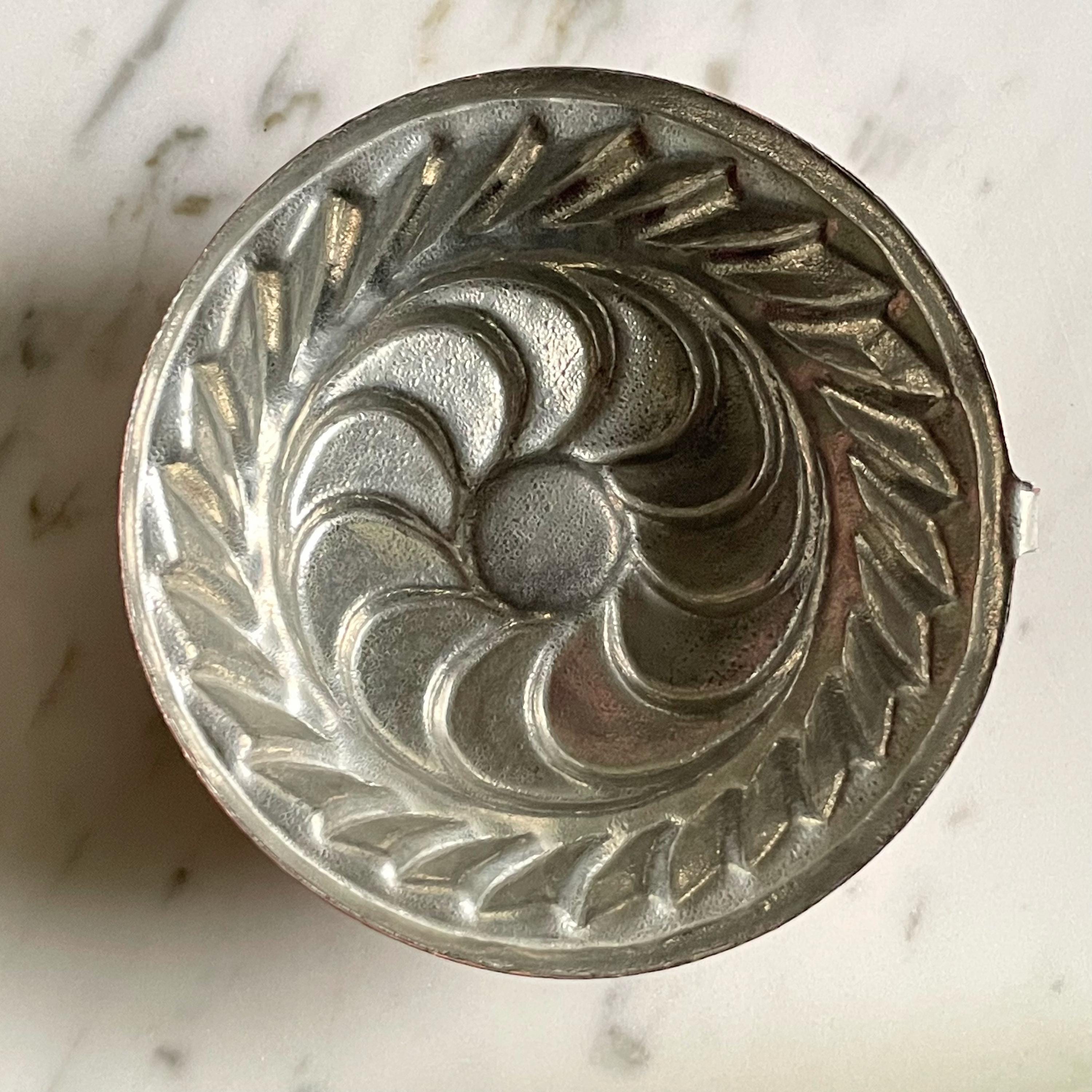 Vintage Copper Jello Mold, Small Birth-gramm Chocolate or Jelly Mould ...