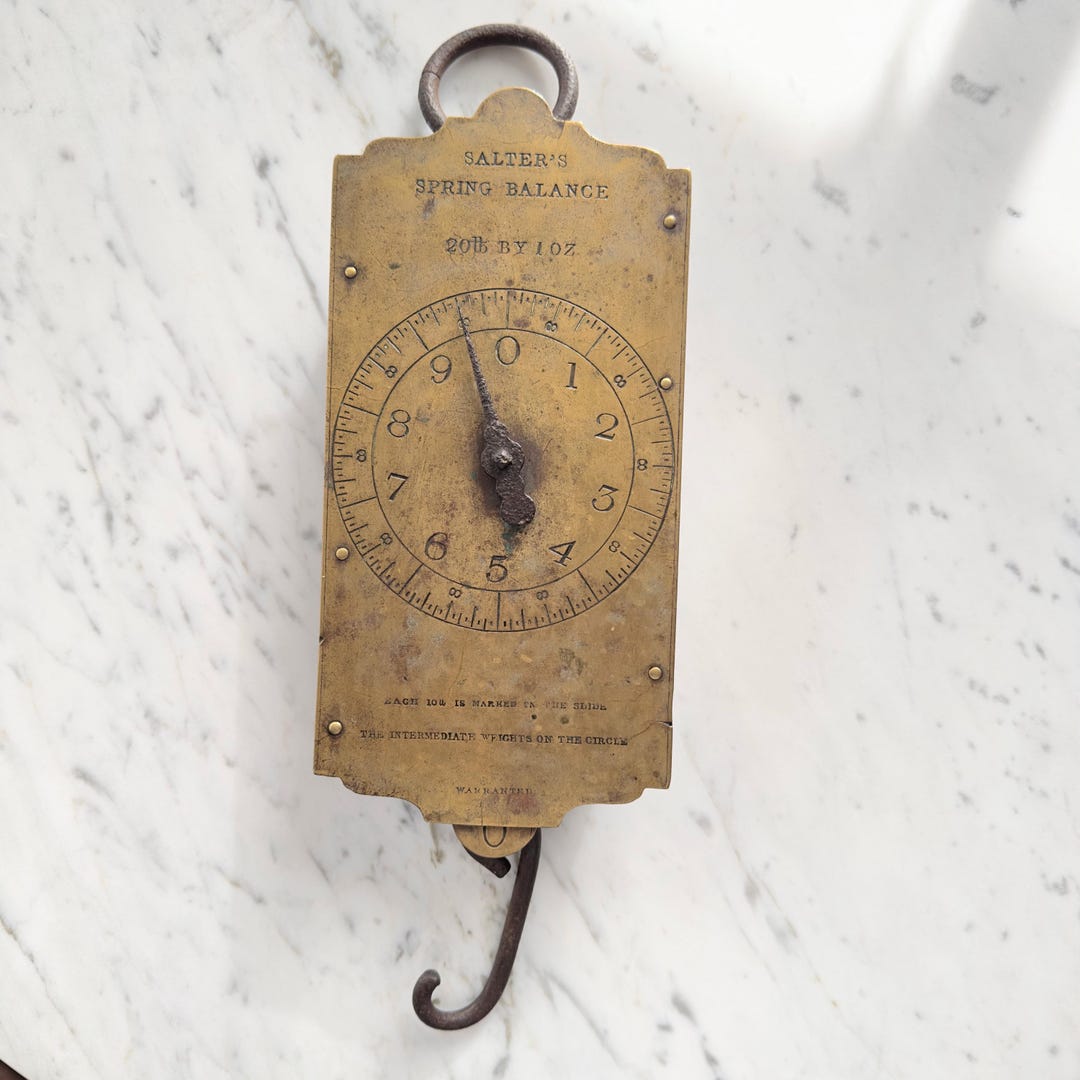 Antique Salter’s Spring Balance Weigh Scale in Brass - Etsy