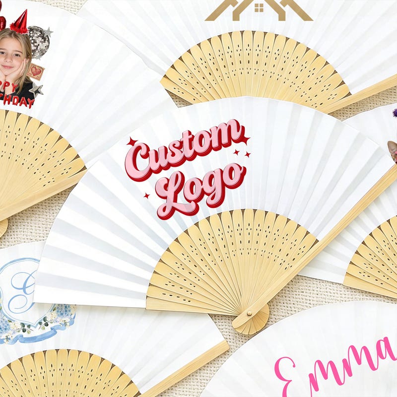 Personalized Folding Fan - Etsy
