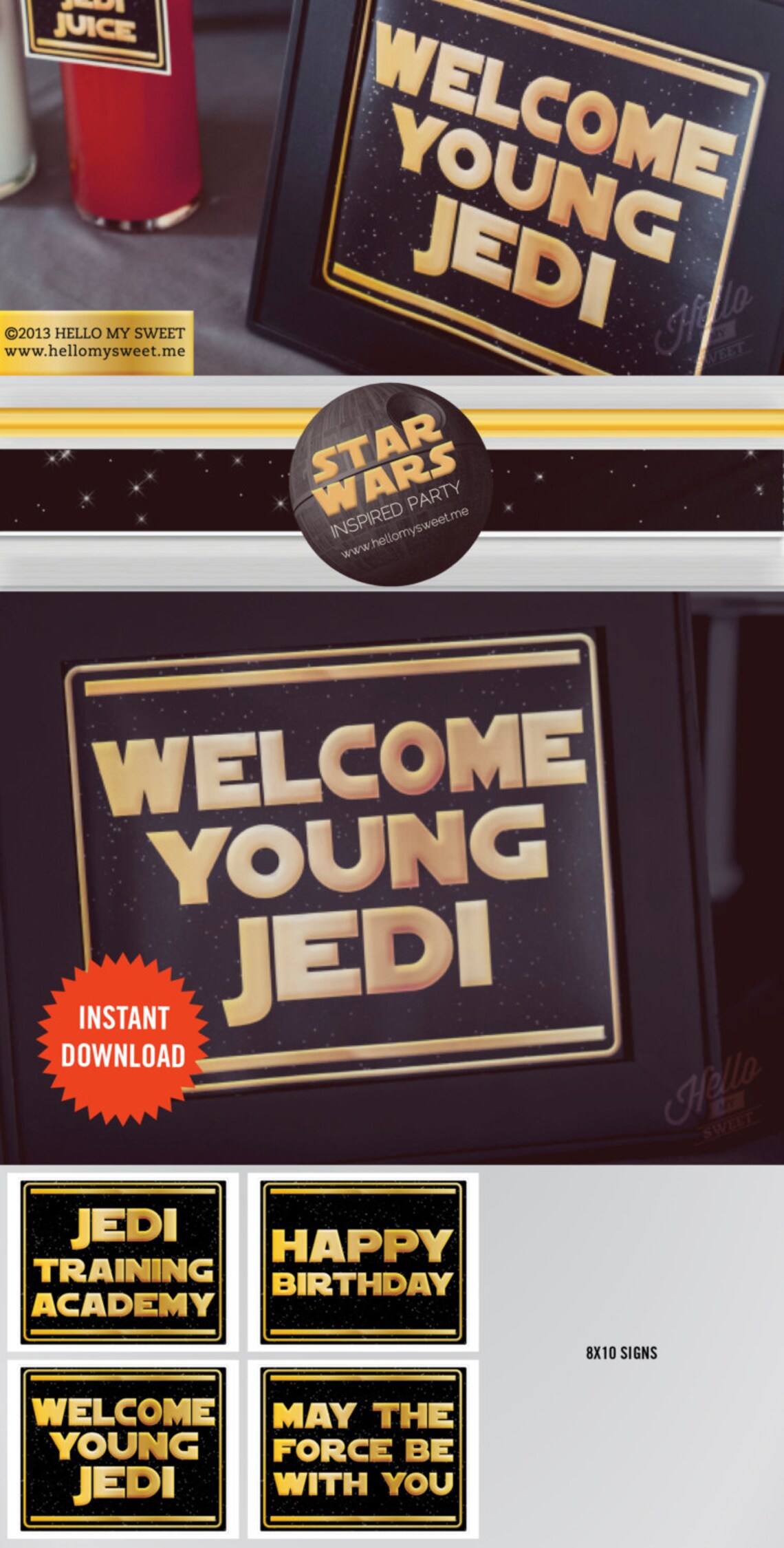Assorted Star Wars Signs INSTANT DOWNLOAD Printable - Etsy