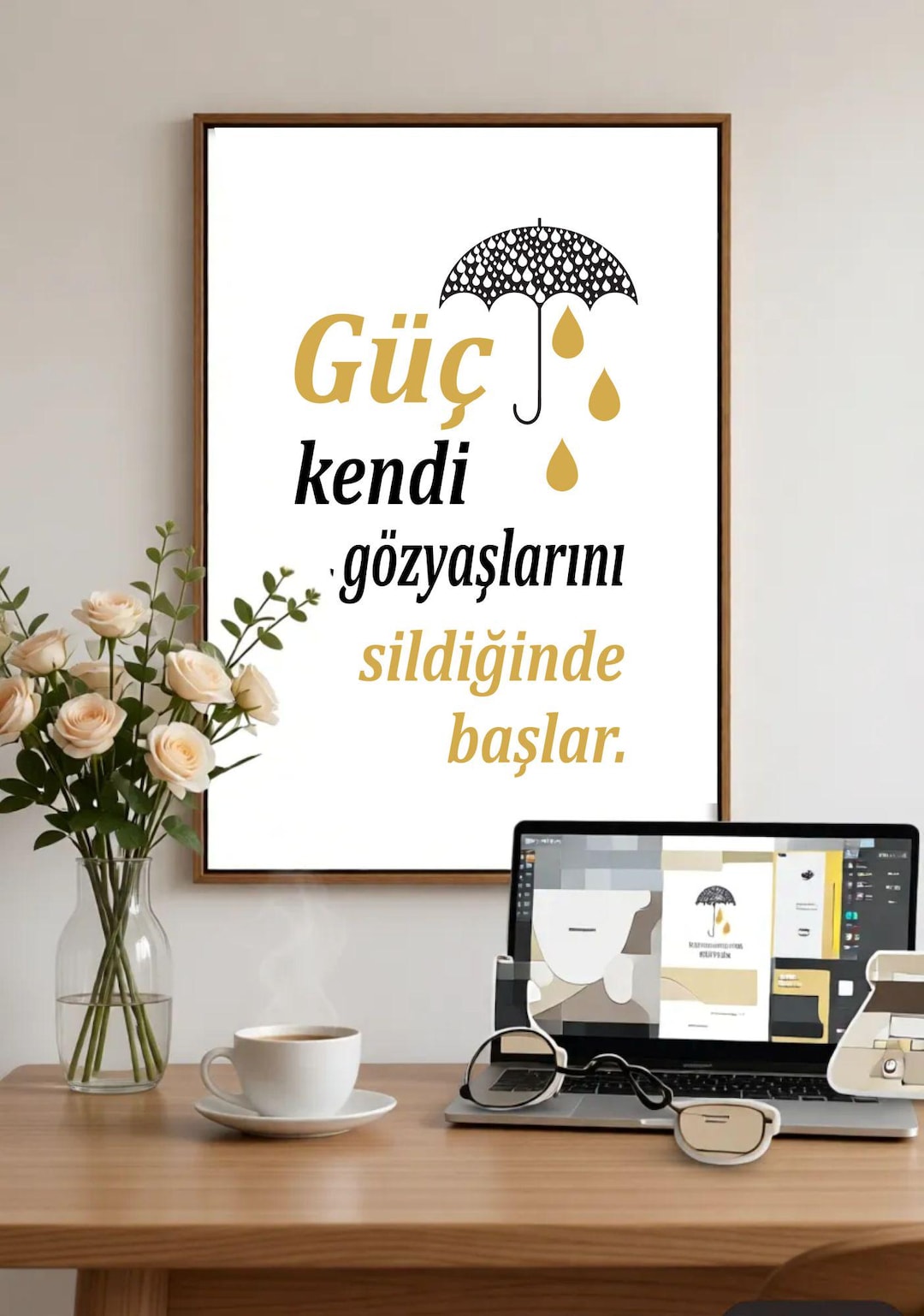 Turkish Quote Wall Art Printable, Motivational Typography Poster ...