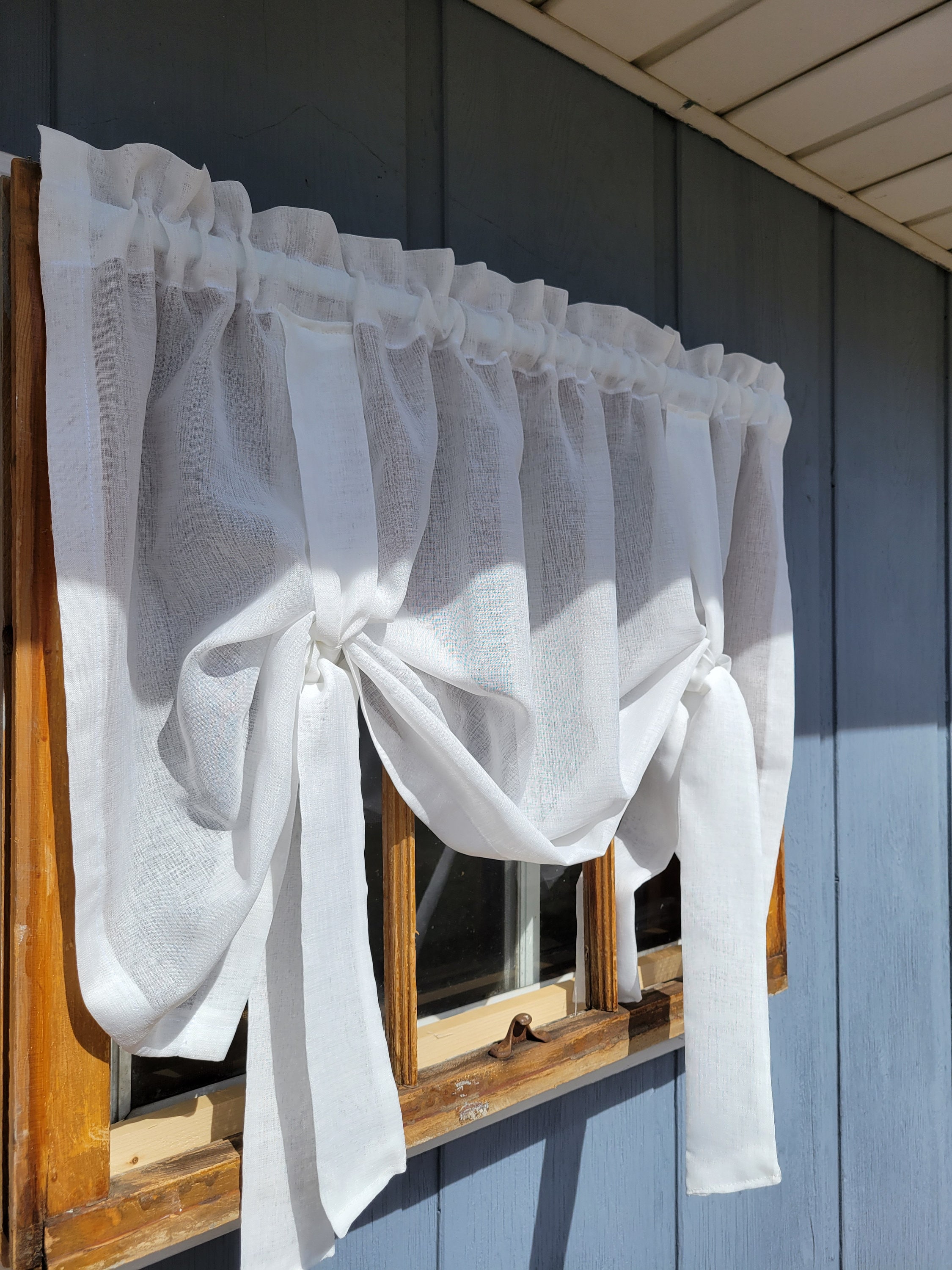 Sheer Stagecoach Valance - Etsy