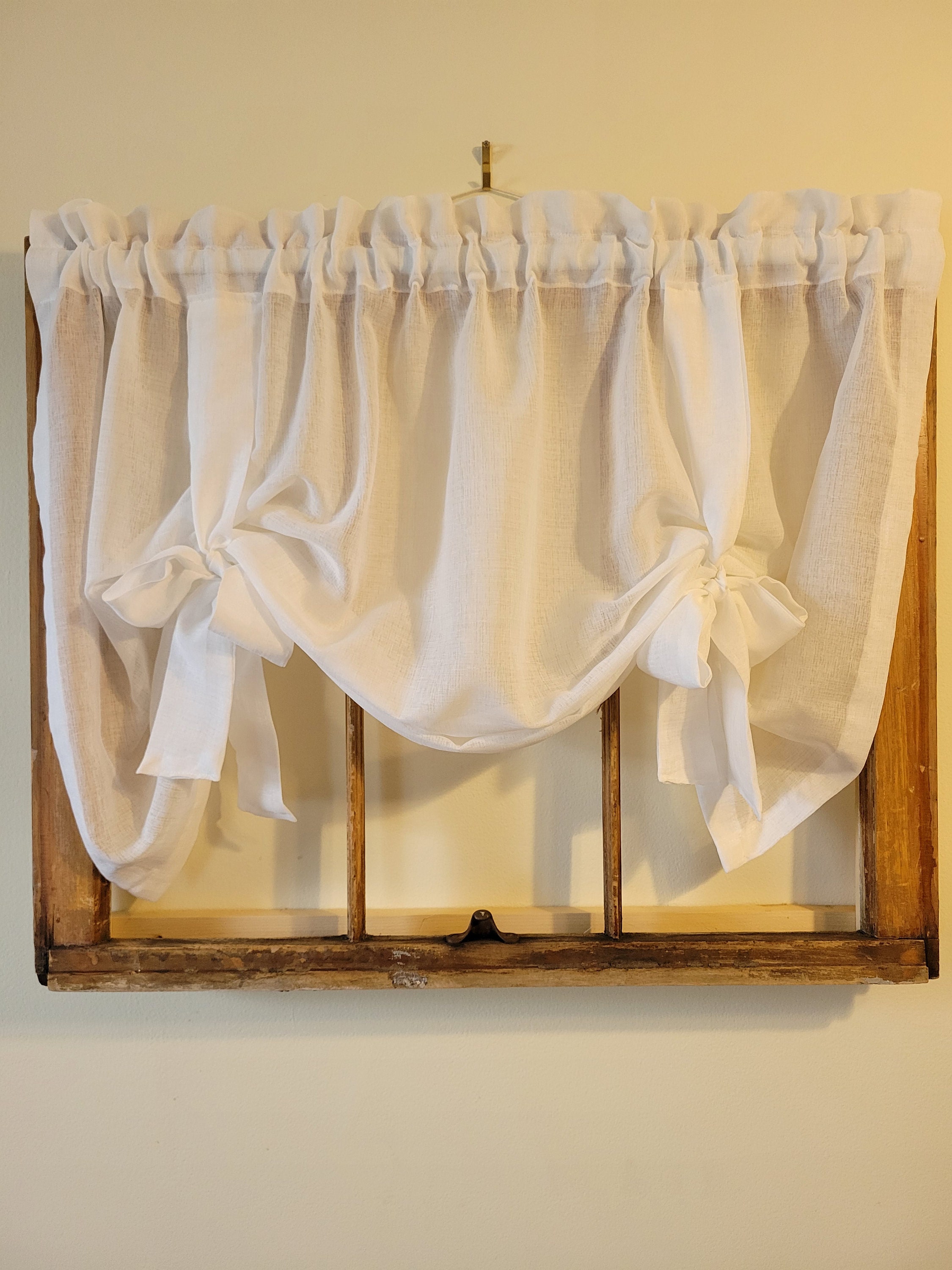 Sheer Stagecoach Valance - Etsy