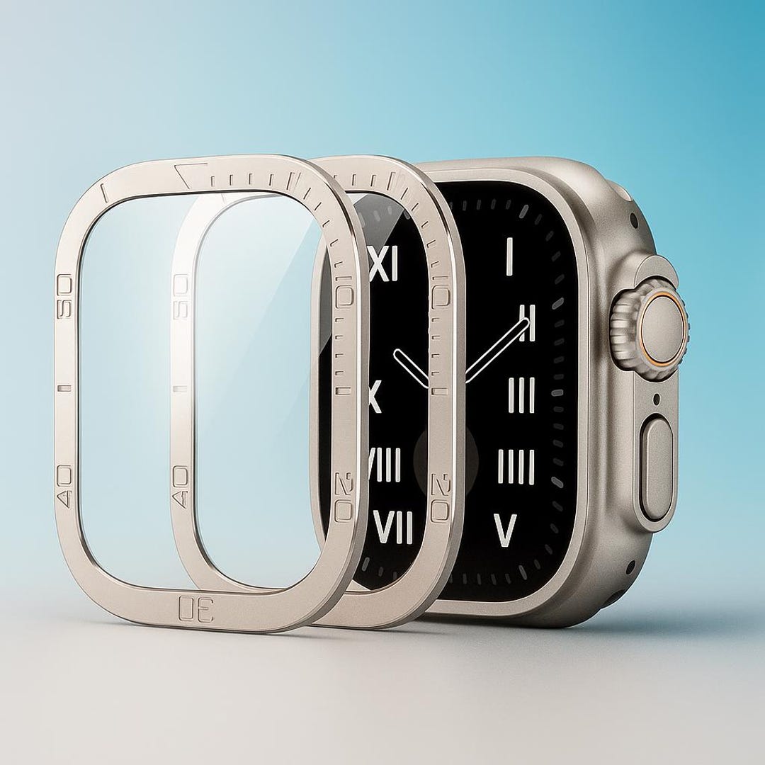 Apple Watch Ultra 49mm Case | Aluminum Alloy + Tempered Glass Screen ...