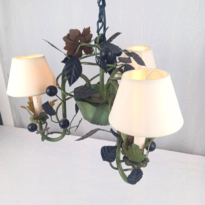 Italian Chandelier Tole - Etsy