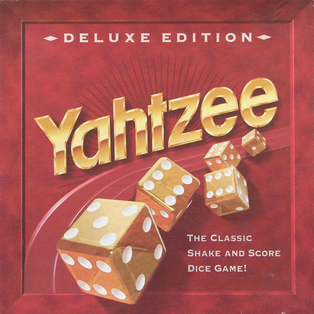 Very Rare Yahtzee Deluxe Edition (1997) - Includes All Original ...