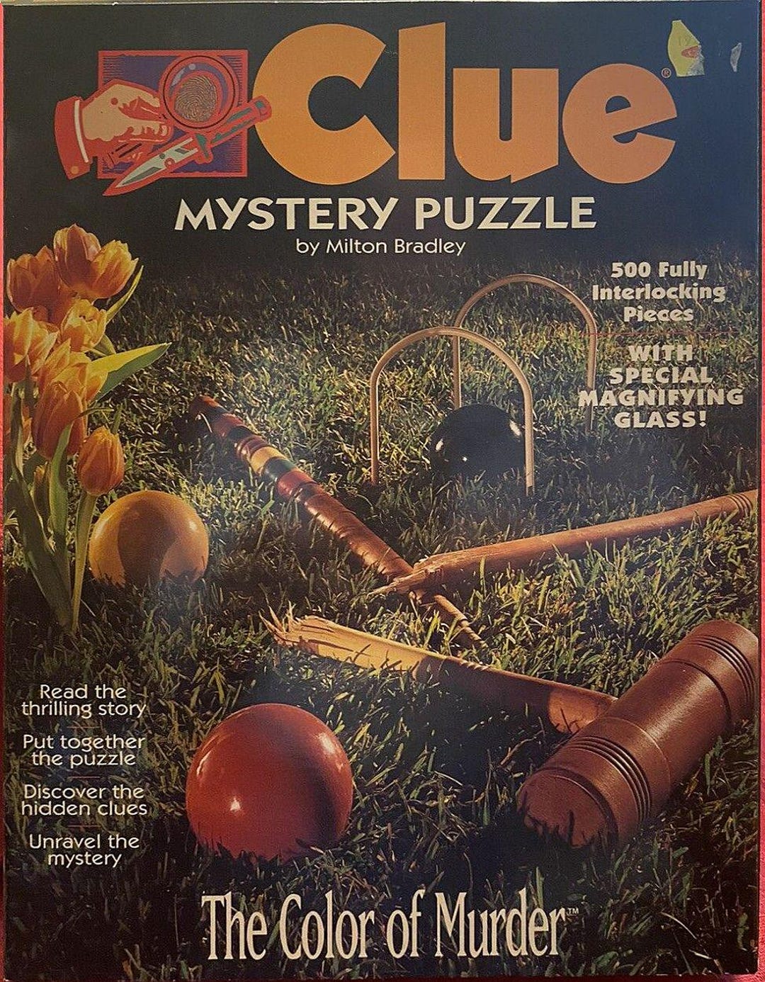 Vintage Clue Mystery Puzzle the Color of Murder (1992) Complete - Etsy