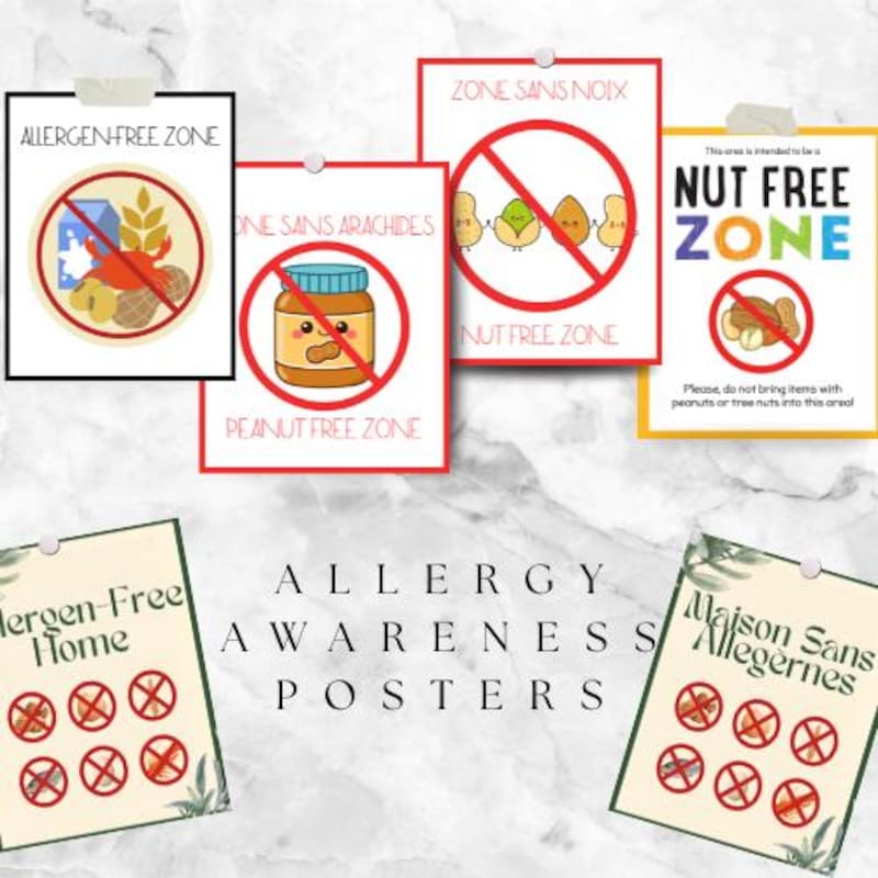 Nut Free Zone Sign - Etsy