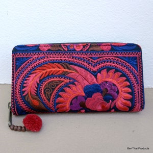 Traditional Hmong Wallets, Hmong Ethnic Bag, Embroidered Purse, Hill ...