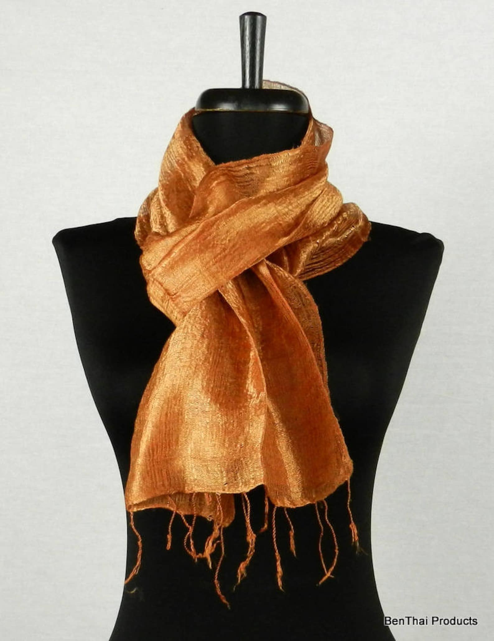 100 % Pure Raw Thai Silk Scarf Shawl Wrap 12x 62 | Etsy