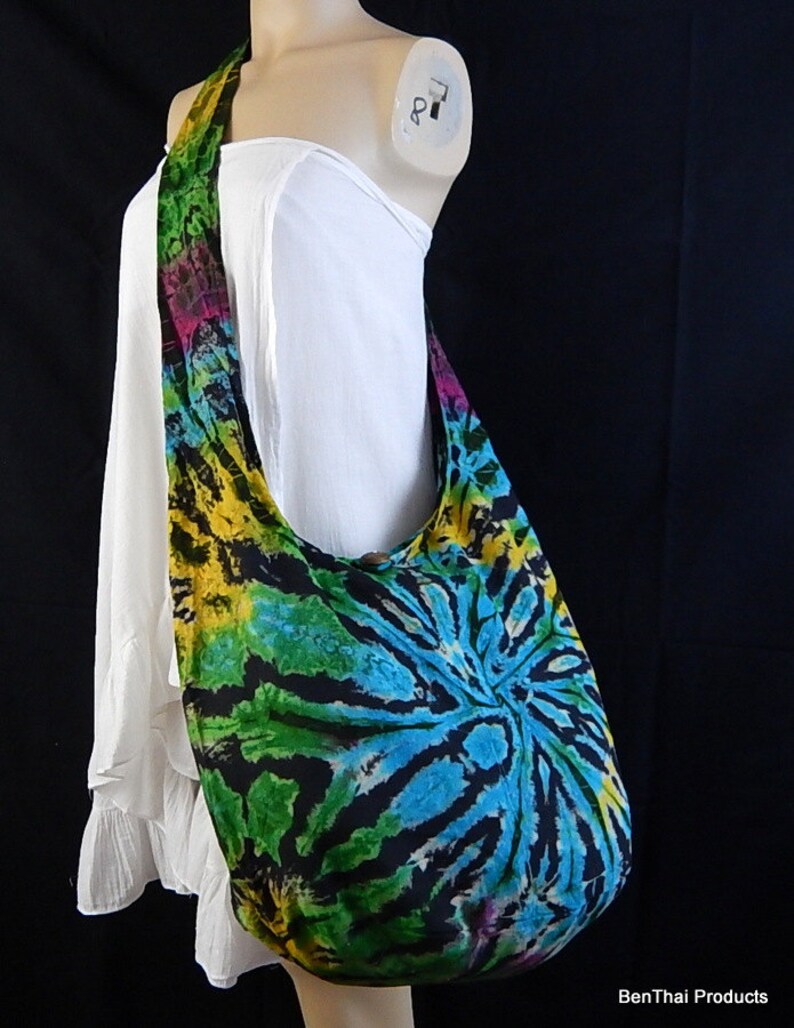Spiral Tie Dye Bag Shoulder Purse Hobo Hippie Sling Crossbody | Etsy