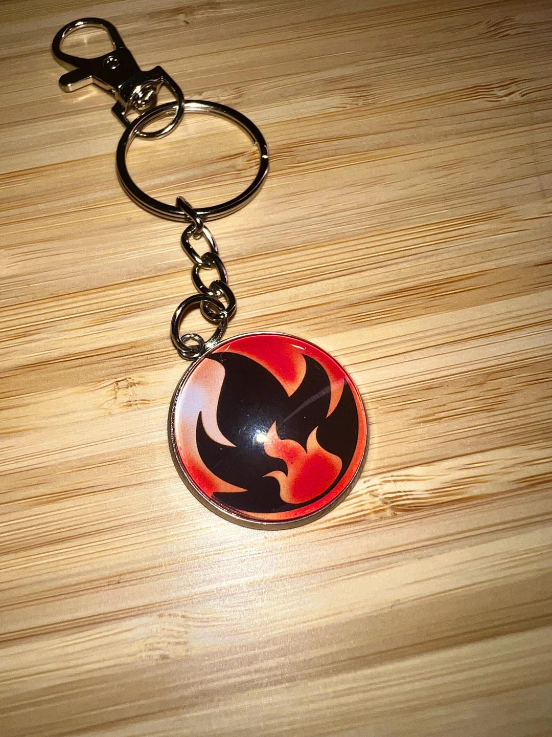 Fire Energy Pokemon Keychain (25mm Small) - Etsy