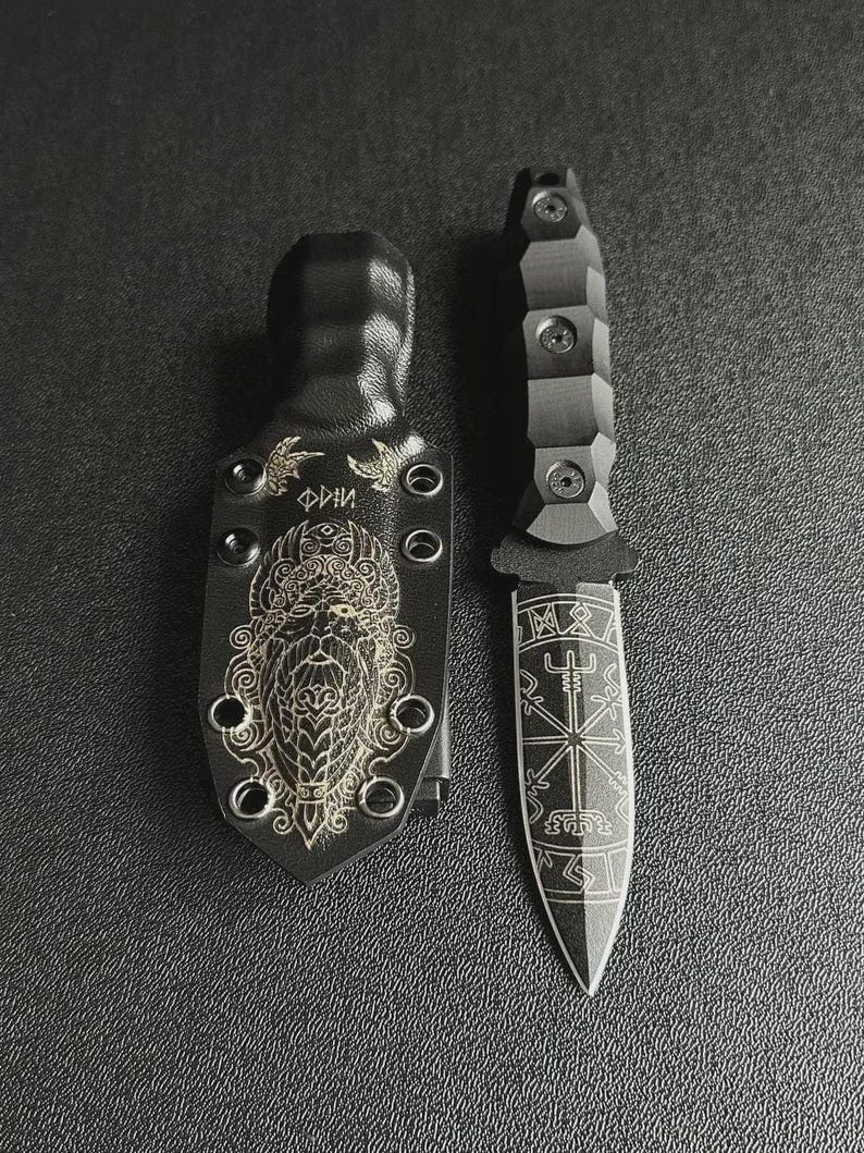 Handmade Hunting Knife Sirko – Fixed Blade Dagger, X12MF Steel, Micarta ...