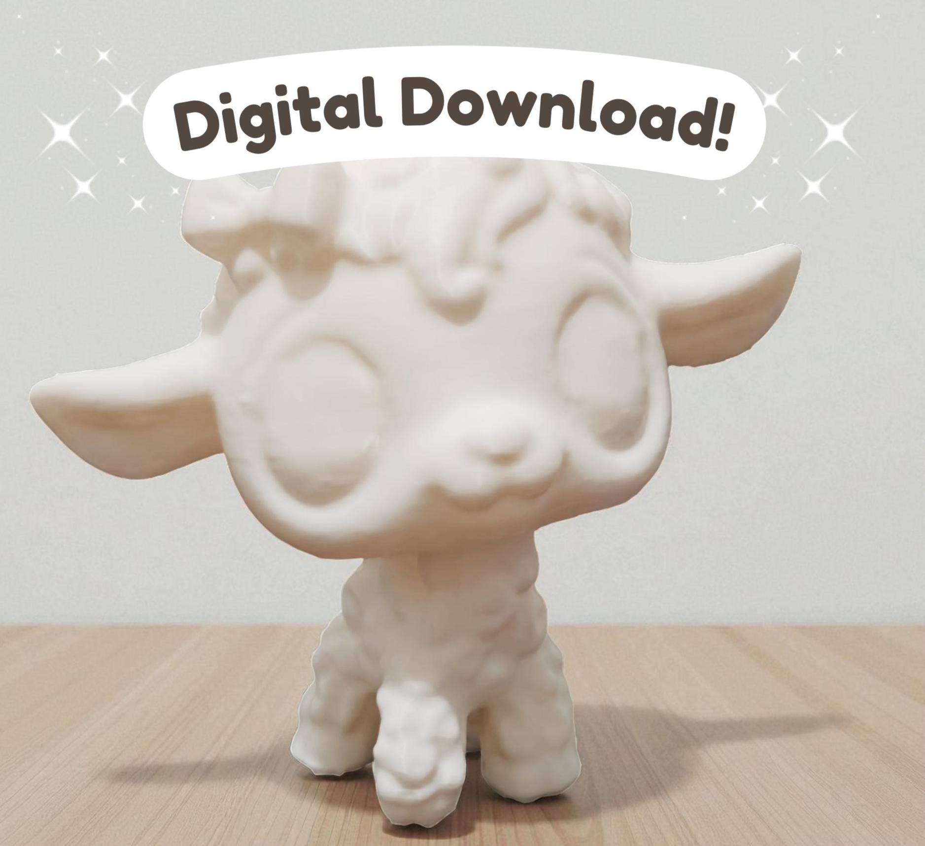 Littlest Pet Shop LPS Lamb Digital STL File - Custom Head Bobble ...