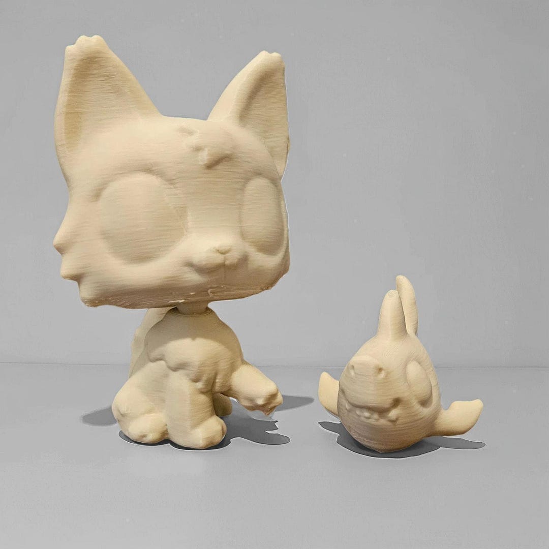 Littlest Pet Shop LPS Wolfcat - Custom Head Bobble - 5 Different Sizes ...