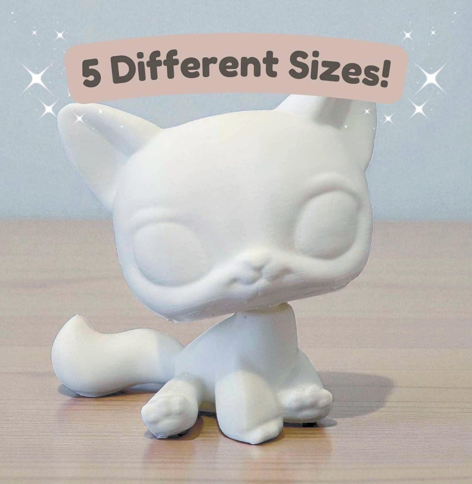 Littlest Pet Shop LPS Shorthair Cat Sitting - Custom Head Bobble ...