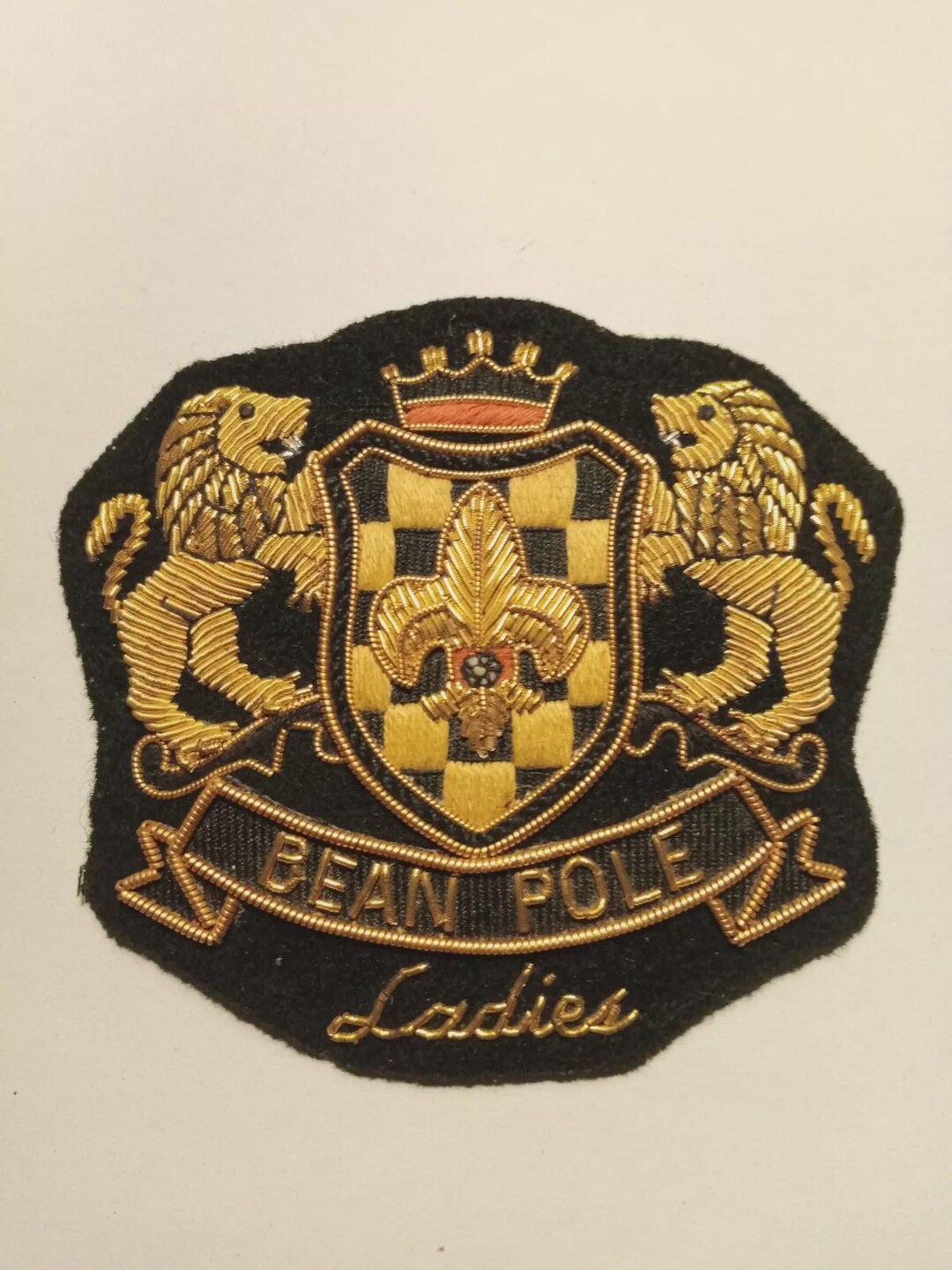 Vintage Hand Embroidered Bullion Wire Blazer Crest/ Badge, Sew On ...