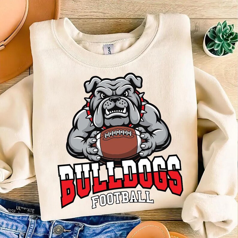Bulldogs Football Svg, Football Team Svg, Bulldog Mascot Svg, Bulldogs ...