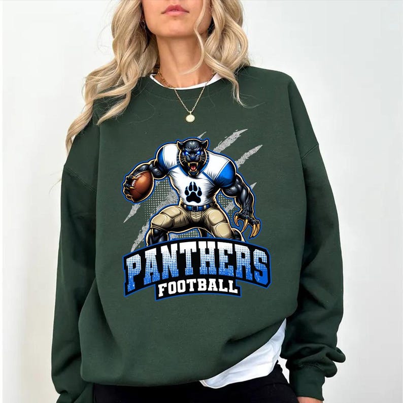 Panthers Football PNG, School Spirit Sublimation (digital Download) - Etsy