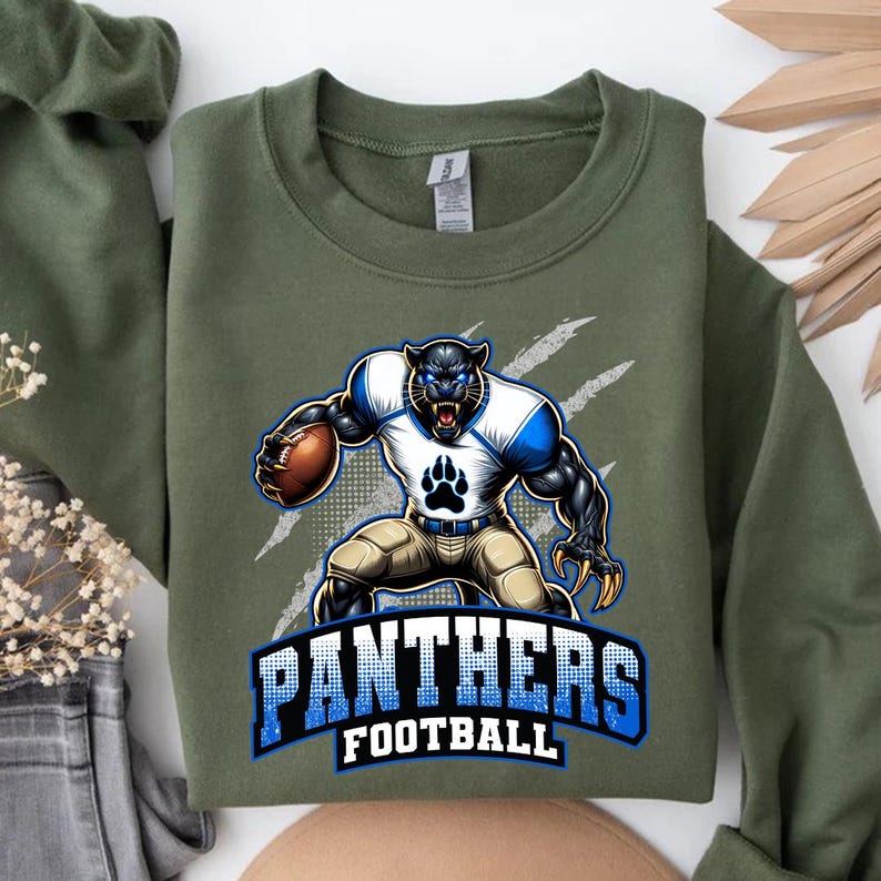 Panthers Football PNG, School Spirit Sublimation (digital Download) - Etsy