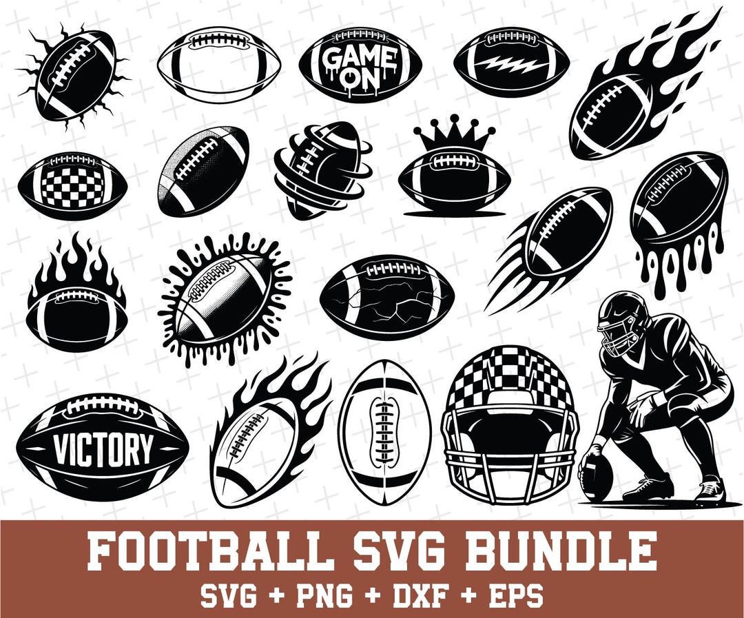 Football SVG Bundle: Sports Designs (digital Download) - Etsy