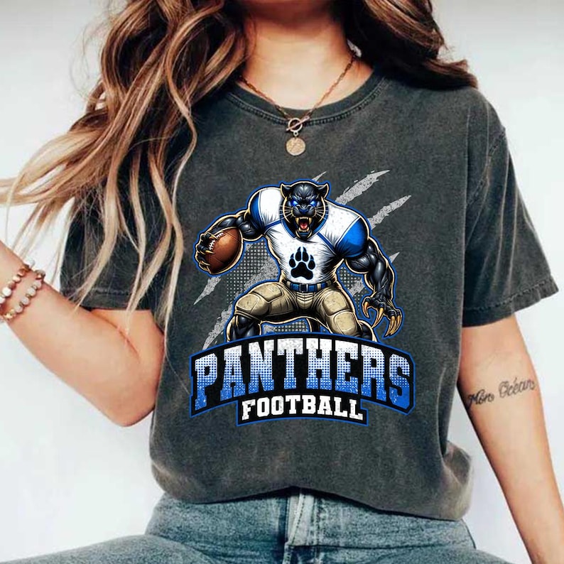 Panthers Football PNG, School Spirit Sublimation (digital Download) - Etsy