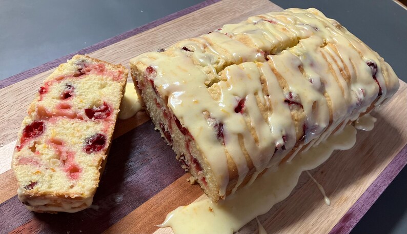 Cranberry Loaf With Sweet Orange Glaze - Etsy