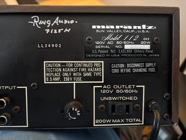 Vintage Marantz Model 112 Stereophonic Receiver, AM/FM Tuner - Etsy