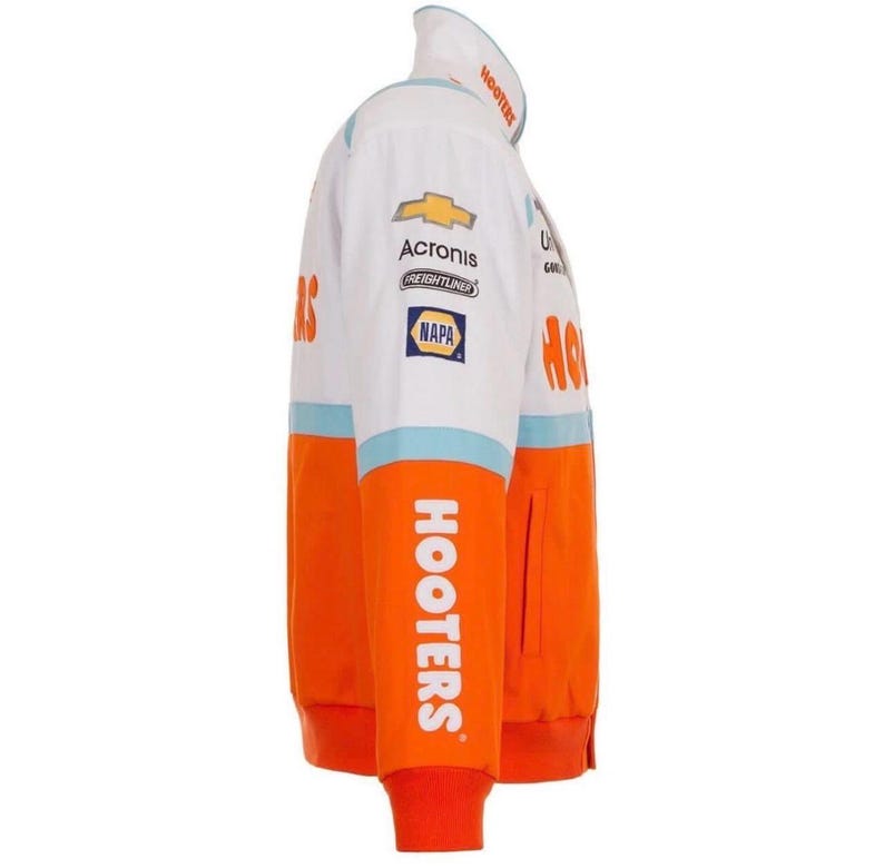 Retro NASCAR Jacket: Hooters Bomber Style for Racing Enthusiasts - Etsy ...