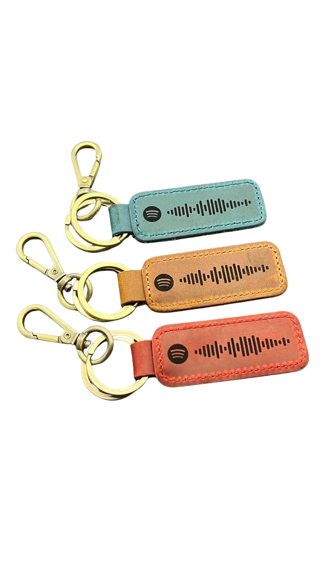 Custom Playlist Barcode Keychain Personalized Song Keyring Customized ...