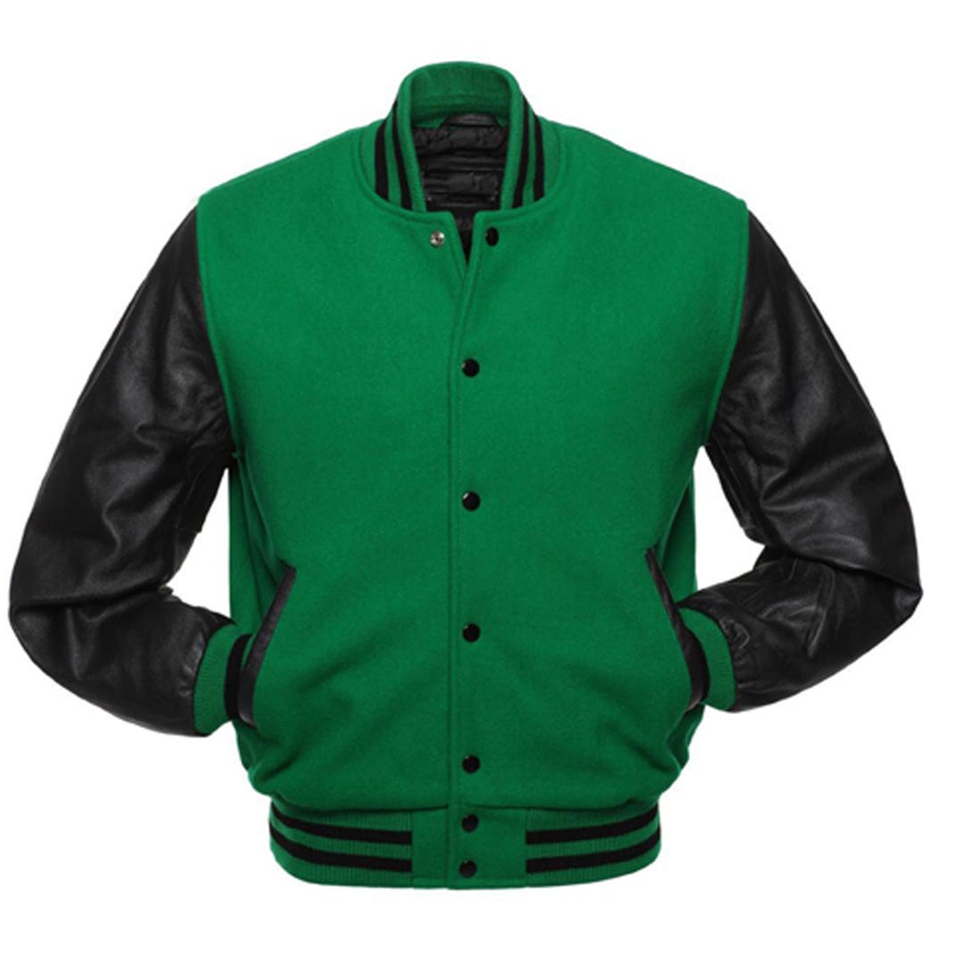 Custom Varsity Letterman Jacket: Wool Body, Leather Sleeves - Etsy