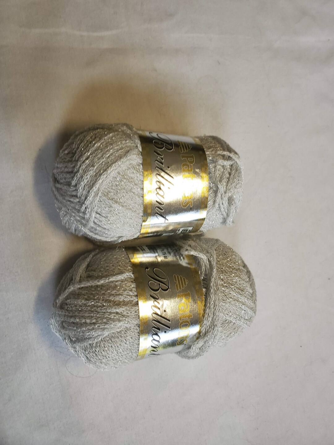 Patons "brilliant" Silver-light Grey Yarn, 2 Skeins - Etsy