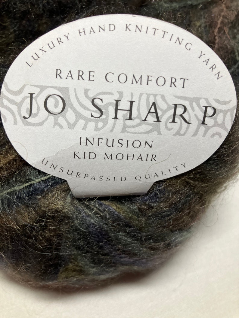 Jo Sharp, Kid Mohair / Wool / Nylon Yarn, Warm Green-brown-blue-gold ...