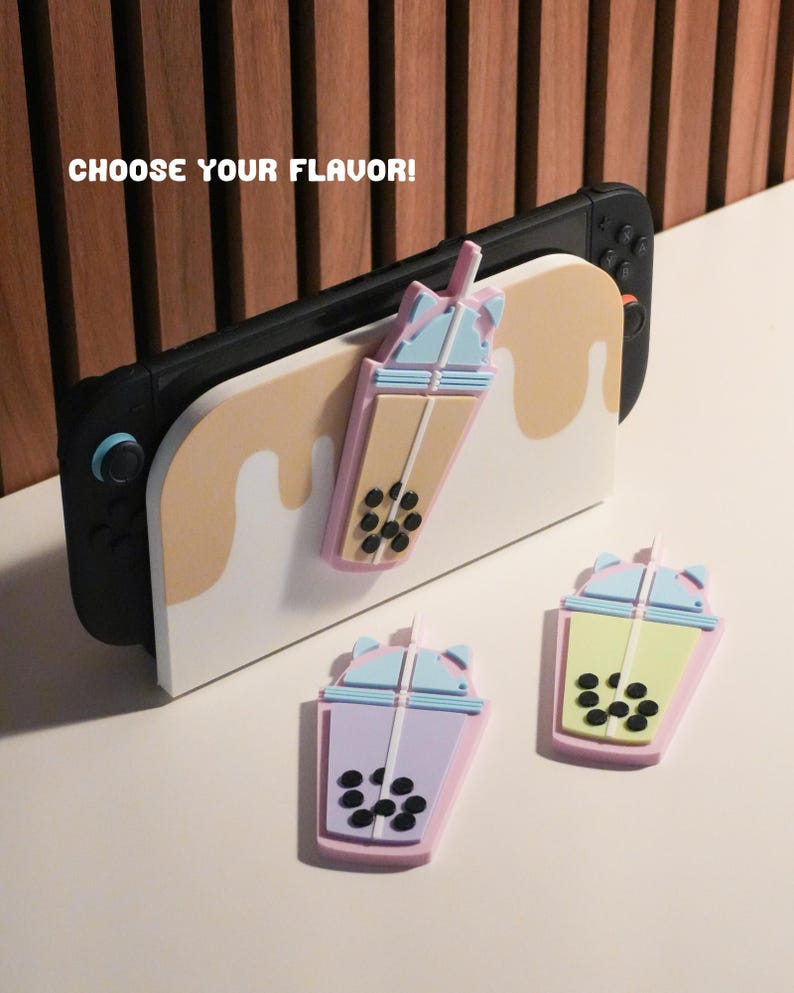 Cute Nintendo Switch 2 Cover Plate | Boba Milk Tea Themed Faceplate ...